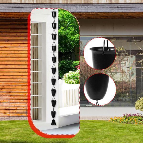 説明:[クリエイティブなデザイン]: 屋外用レインチェーンは金属チェーンとカップで構成されており.水がチェーンを通ってカップを流れ落ちて地面に流れ落ちるように設計されており.機能的で装飾的です. [高品質素材]: 雨樋チェーンは高級鉄素材で...