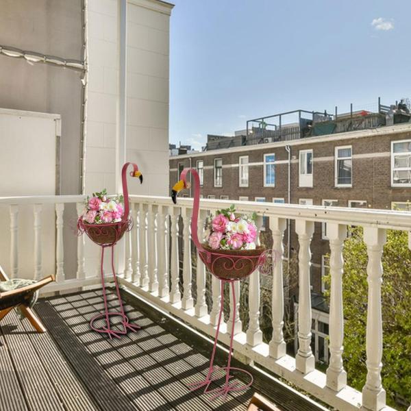 説明:[エレガントなデザイン]: この植木鉢セットはクリエイティブなヨーロッパのフラミンゴ柄が特徴で.屋内と屋外の空間に洗練された雰囲気を添えます. [プレミアム素材]: このフラミンゴプランターは高品質の鉄製で.頑丈で安定しています. [...