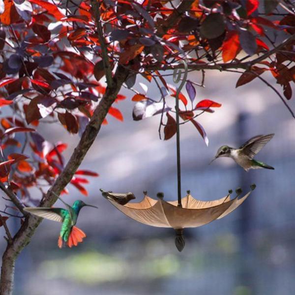 説明:[便利な吊り下げ式デザイン]:このバードフィーダーは.枝やポールに簡単に吊り下げられる便利な吊り下げ式デザインを採用しています.鳥に餌を与えたり.水浴びをしたりと.2つの用途があります. [魅力的な庭の装飾]: ユニークな傘の形をした...