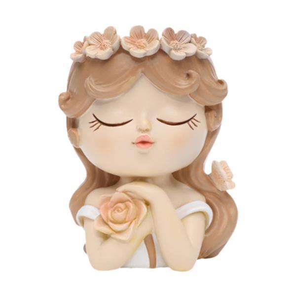 説明:[漫画デザイン]かわいい植木鉢ガールフェイスプランタープランター.精巧な職人技.新鮮な色の組み合わせ.優雅な姿勢.創造的で魅力的[品質]妖精のプランター植木鉢は高級樹脂素材で作られており.頑丈で軽量.長持ちします. [多目的]この女の...