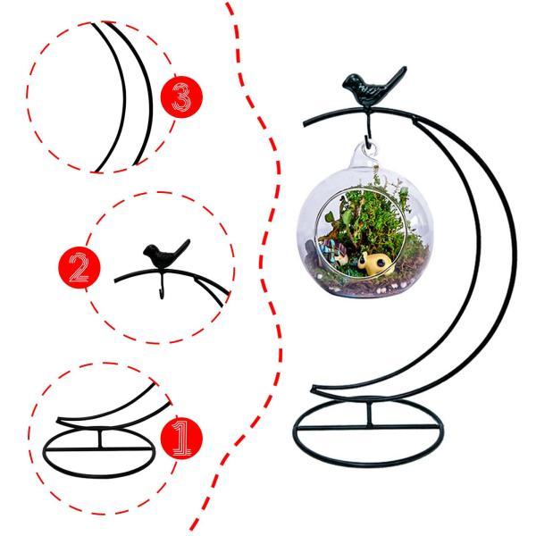 説明:[ミニマリストデザイン]: 円形の金属ベースを備えたこのマイクロランドスケープボトルラックは.シンプルでモダンなデザインで.装飾に優れた安定性を提供します. [頑丈な構造]: 高品質の鉄金属で作られたこのテラリウムオーナメントディスプ...