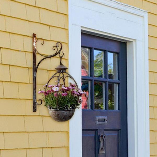 説明:[エレガントなヴィンテージデザイン]: ヴィンテージスタイルのデザインは.屋外パティオ.バルコニー.または庭の装飾に優雅さと魅力を加えます. [高品質素材]: ウォールプランターは.アンティーク仕上げの金属で作られており.長く使用して...