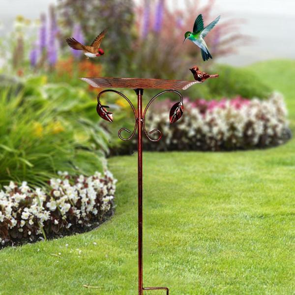 説明:[金属構造]: 鉄素材で作られたこのバードバスは.長期にわたる耐久性とさまざまな気象条件への耐性を保証し.屋外での使用に最適です. [多機能]: バードバス.ウォーターボウル.フィーダーを組み合わせ.鳥に入浴.飲水.給餌のための便利な...