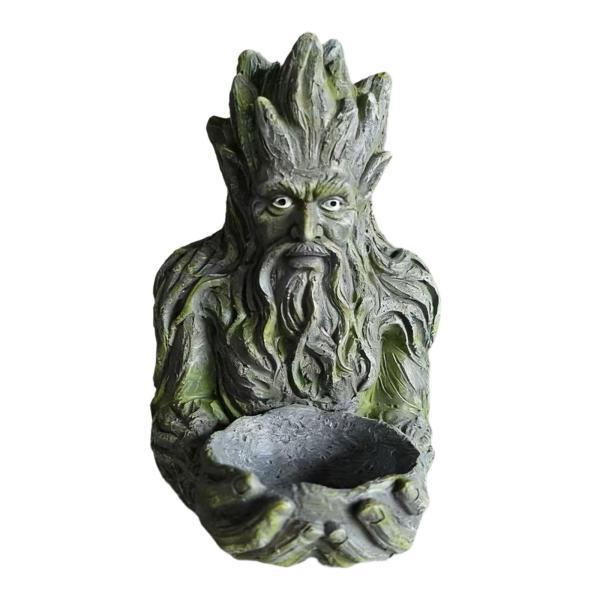 説明: [耐久性]: 高級樹脂で作られたこの老人の木の顔の鳥の餌箱は.天候によるダメージや色あせに非常に強く.屋外環境で長期間使用できます. [簡単な取り付け]: 背面にフックが内蔵されており.木の幹やその他の支柱に簡単に掛けることができ....