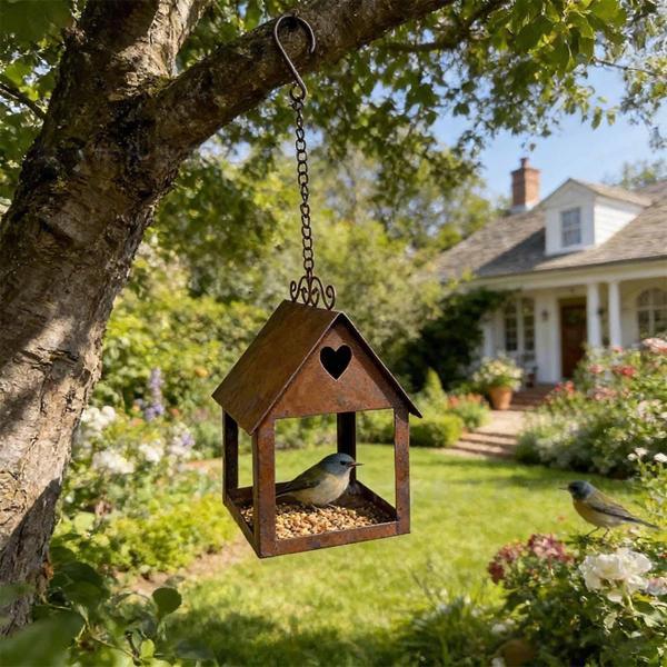 説明: [金属製]:頑丈な鉄素材で作られたこのバードフィーダーは.屋外環境にも耐えられるよう設??計されています.丈夫な吊り下げフックが付いているので.木.バルコニー.フェンス.庭などに簡単に掛けられます. [使いやすい]: この屋外用バー...