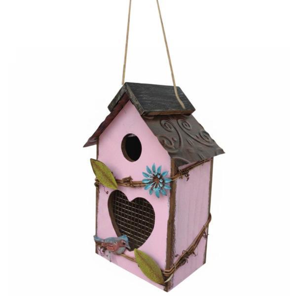 【天然素材】: 厳選された天然木を使用しており、温かみのある木製バードハウスが庭の自然な風景に優しく溶け込みます。【多機能な用途】: 庭やベランダを飾るガーデンオーナメントとしてだけでなく、小鳥たちの安らぎの場としても最適です。【アンティー...