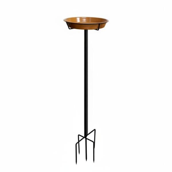 【製品概要】: 庭のアクセサリーとして使いやすい、金属製の地面差し込み式フィーディングステーションです。鳥えさ皿と鳥用水場の役割をひとつにまとめ、屋外で鳥を身近に感じられる設計です。【2WAY機能】: 野鳥えさ台としてえさを置くのはもちろん...