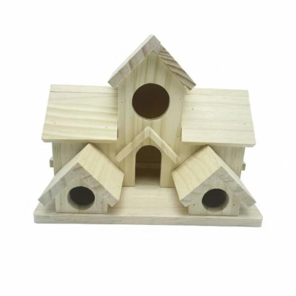 【製品概要】: これは屋外用品として使える鳥の巣箱で、木材の暖かみを生かした木製鳥の家のデザインが庭やベランダに自然に調和ます。【機能】: ハチドリ巣箱としてだけでなく、吊り下げ式鳥の餌台のように小鳥を呼び寄せ、観察しやすい癒やしの空間をつ...