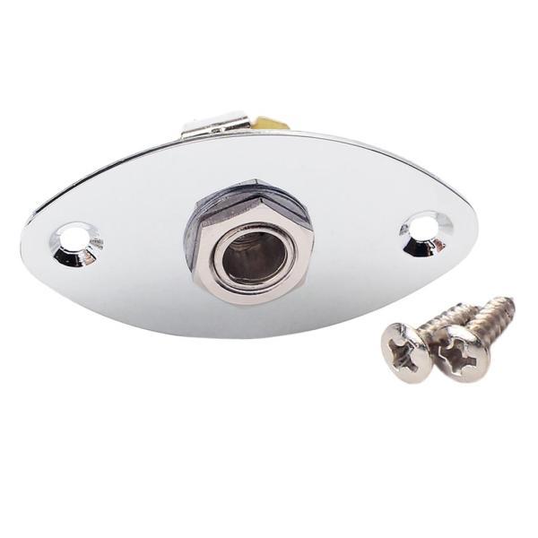 説明:高品質とテストは問題ありません.1 / 4''6.35mmジャックソケット.2つのネジ穴の中心間の測定:3.7cm.シガーボックスのエレキギターの交換部品に最適です.色:クローム仕様:楕円形のフラットジャックソケットプレートパッケージ...