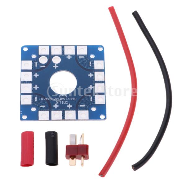 説明:真新しくて高品質.  ESC接続ケーブルアダプタ付き配電盤.  KK MWC APM 4軸マルチコプターRCドローンクアドコプター用材質:プラスチック+メタル.  1〜8個のESCの使用をサポートします. 仕様:サイズ:約50x50x...