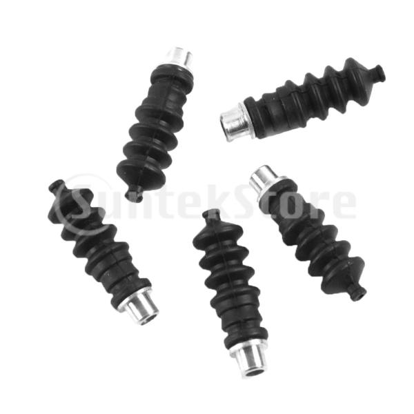 説明: 5PCS防水スリーブアセンブリラバーベローズRCボートシップアクセサリー用アルミベースラバー。 製品サイズ：全長45 mm（アルミニウムベース付き）、本体直径13 mm、ベース内径5 mm、外径7 mm 主にRCボートに適用されます...
