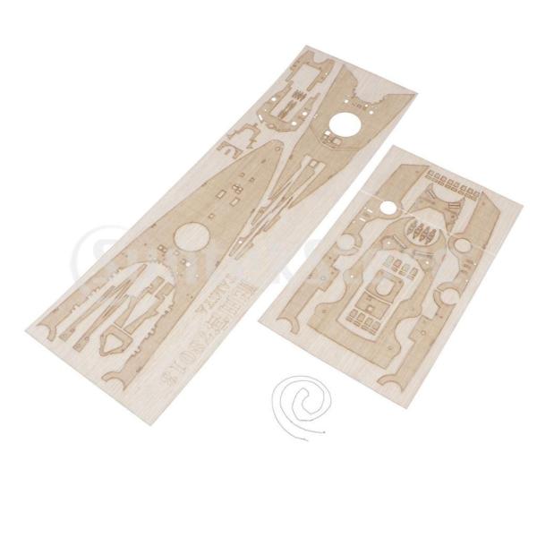 説明: 1/350木製第二次世界大戦ドイツビスマルク戦艦軍艦デッキモデルアセンブリ未塗装キットそれは完成したモデルではありません。 ミニチュアサンドテーブル、戦争ゲーム、軍隊ベースプレイセット、展示会や風景のレイアウトのための素晴らしいアク...