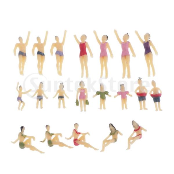 説明:真新しい100％と高品質ビーチ群集HOスケール塗装ミニフィギュアモデルDIY風光明媚なアクセサリー。 これらのモデルでホームテーブルデコレーションを作ります。 材質：プラスチックカラー：肌サイズチャート: 1/100：H：2.0cm ...