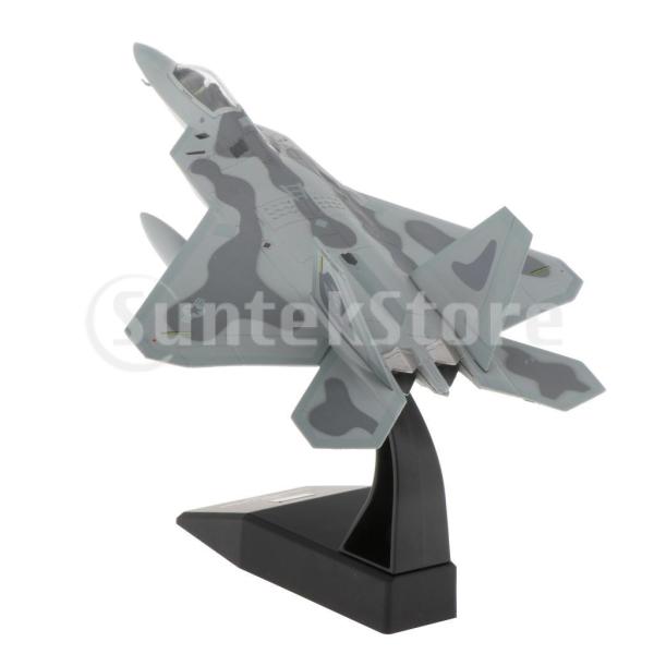 説明:1:100スケールF-22戦闘機ラプター米国初のシングルシート.2エンジン.ハイステルスの第5世代戦闘機であり.世界初の第5世代戦闘機が就役しました.取り外し可能な金属製のディスプレイスタンドを備えたダイキャスト合金軍用機戦闘機のおも...