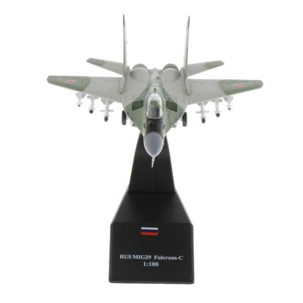 説明:1:100スケールMIG-29戦闘機ダイキャスト合金ミリタリーモデル空軍収集品ホームオフィス装飾用.美しいデザインの航空グッズへの情熱に応えましょう.コレクターや愛好家のための正確なスケールモデル.ハイシミュレーションダイキャスト戦闘...