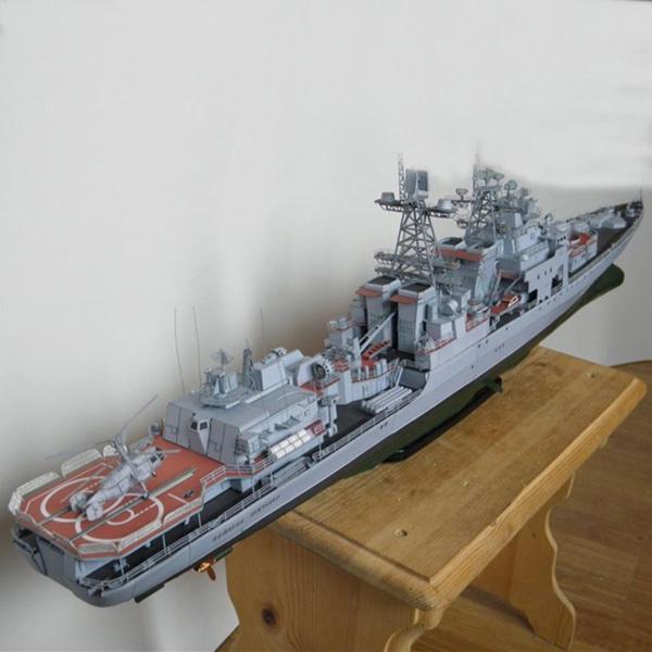 説明:3Dペーパーモデルキット-1/200ロシア提督レフチェンコ海軍ミサイル駆逐艦海軍の船の模型ペーパーモデルの愛好家は.収集することを学びます.この子供の頃の夢に満ちた3D紙型.安全で環境にやさしい紙素材.スプライシングデザインは巧みに作...