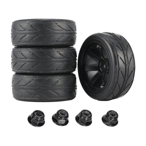 説明:ラバーリアタイヤ4本セット.耐用年数が長く.損傷しにくい.高品質のゴム製で.耐久性があり.ホイールの全体的なパフォーマンスを向上させます.大きなラグの滑り止めタイヤパターンは効率的なグリップタイヤで.安定した乗り心地です.優れた接着性...