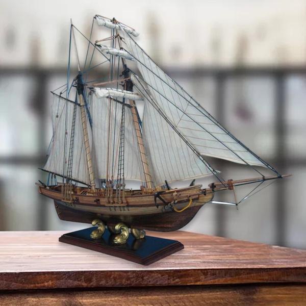 説明:3D木製モデルキット-1/70Halcon180帆船モデルDIYキット海軍の船の模型ペーパーモデルの愛好家は.収集することを学びます.この子供の頃の夢に満ちた3D木型.安全で環境にやさしい木製素材.スプライシングデザインは巧みに作られ...