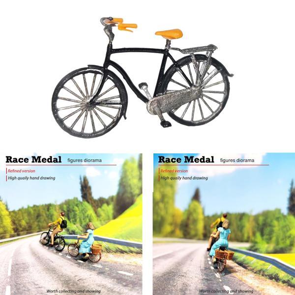 仕様:材質:樹脂サイズチャート:人:身長:2.8-3cm / 1.10-1.18inch自転車:長さ:3cm / 1.18inchパッケージに含まれるもの:オプション:青と緑:1x 1/64女の子の置物(青) 1x 1/64男の子の置物(緑...