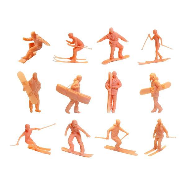 説明:ジオラマフィギュア:ミニスキーフィギュア.ジオラマ競技シーンの装飾アクセサリー.手作り:丈夫な樹脂素材.優れた仕上がり多目的: 砂のテーブルの風景の建物のおもちゃ.建築モデル.妖精の庭.ミニチュア.マイクロランドスケープ.またはデスク...