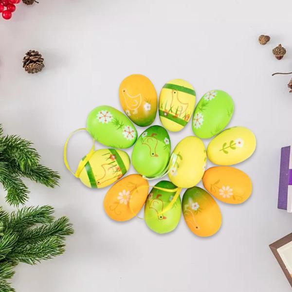 説明:バルクイースターエッグ: このイースターエッグセットには.さまざまなデザインの合計12個のイースターエッグが含まれています.多用途: このイースターエッグは愛らしい作品で.イースターのお祭りの装飾に最適です.屋内に活気とお祝いの雰囲気...