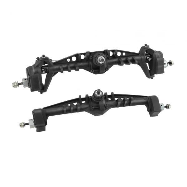 説明:[用途]: 1/10 RC フロントおよびリアアクスルセット.Axial 1/10 用.[素材]: ラジコンカーの交換品は高性能素材で作られており.耐久性があります.[DIYパーツ]: 1/102 RCカー用スチールベアリング付きのハ...