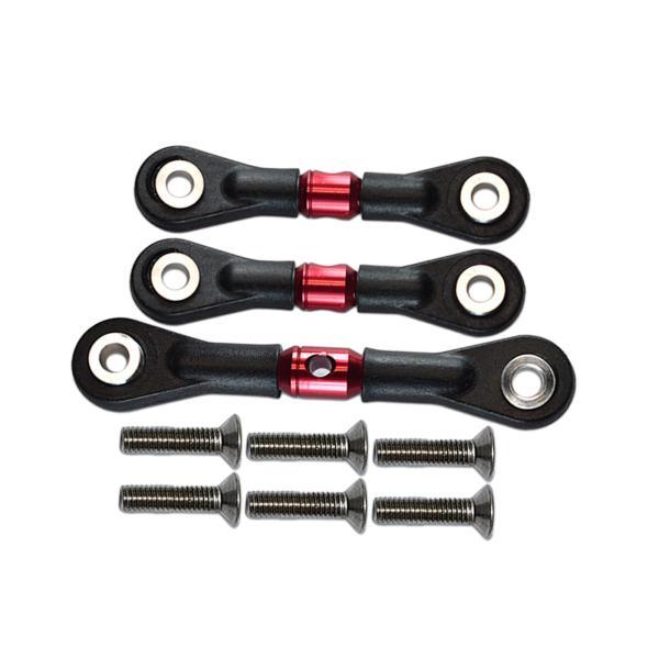 説明:[パッケージ内容]ステアリングリンクロッド3本.ネジ6本.[互換性]RCカーパーツは1/10 TT02 TT02T TT01E TT01Dに適しています.[特徴]RCカープッシュロッドは安定した性能と高い信頼性で専門的に製造されていま...