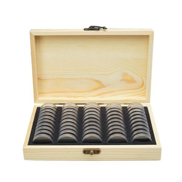 説明:[素材]: メダルカプセルは厚手の素材で作られており.滑らかで透明で.密封性能に優れています. [用途]:ドル収納ボックスは.さまざまな王朝の古代メダルや人物メダルを保管.収集.記念するのに適しています. [適切な贈り物]: この収納...