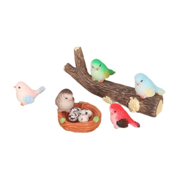 説明:[風景装飾品]: 鳥の装飾は.庭や家の装飾に鳥のための魅力的な生息地を提供する11個のミニチュア風景装飾品のセットです. [セット]: ミニチュア妖精の庭の像には.かわいい鳥.鳥の巣.木の切り株の創造的にデザインされたミニチュアモデル...
