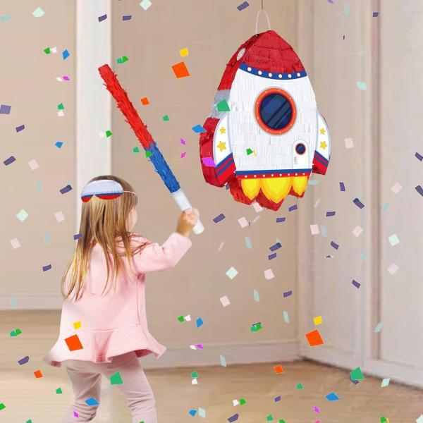 説明:[デザイン]: ロケットピニャータバンドルはシンプルでスタイリッシュなデザインで.キャンディー.色紙.ギフトカードなどを入れて.どんなパーティーにも楽しさを添えます. [使い方簡単]:ロケットピニャータはシンプルで使いやすく.付属のス...