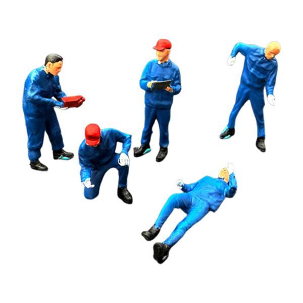 説明:[ミニチュアシーンフィギュア]:パッケージには5体の修理工ミニフィギュアが含まれており.生き生きとしたポーズとディテールで.模型シーンを豊かに演出できます.高さ約1.7cm-2.7cm(0.67インチ-1.06インチ) [1:64スケ...