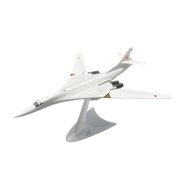 説明: [航空機モデル]: 1/200 TU160戦闘機モデルは.ディスプレイ.家具.コレクションに適しています. [素材とサイズ]: 1:200 飛行機モデルは合金とポリプロピレン製で.頑丈で安定しています.サイズ: 27cm/10.63...