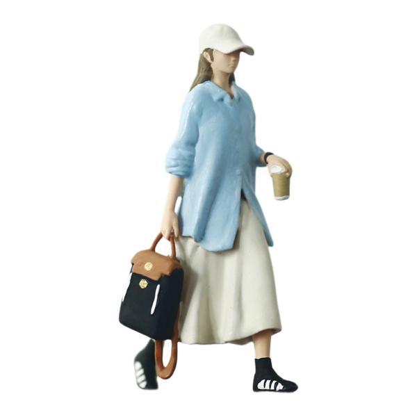 説明: [1:64スケール]リアルな1:64スケールのミニチュアフィギュア.シーンモデルのディスプレイを強化. [デザイン]香港風のスタイリッシュな女の子を特徴とし.活気のある雰囲気を捉えています. [素材]樹脂製の小さな人々モデルは.コレ...