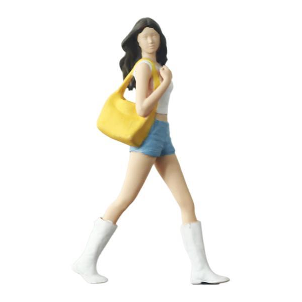 説明: [1:64スケール]リアルな1:64スケールのミニチュアフィギュア.シーンモデルのディスプレイを強化します. [デザイン]スタイリッシュなウォーキングガールが描かれ.活気のある雰囲気を演出します. [素材]樹脂製の小さな人々モデルは...