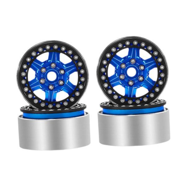 説明: [互換性]ホイールリムは.SCX10 III.90046.D90などの1/10スケールRCクローラーモデル用に設計されており.フィット感とパフォーマンスが向上しています. [素材]レーシングカーホイールハブタイヤはアルミ合金製で.厳...