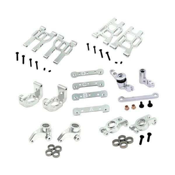 説明: [プレミアム素材]: 高品質のアルミニウム合金で作られたこのアップグレードキットは.標準的なプラスチック部品に比べて耐久性.強度.耐腐食性が向上しています. [互換性]: 1/10 10303および10304 RCカー用に特別に設計...