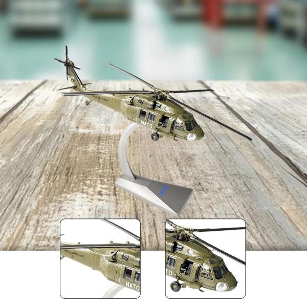 説明: [精巧な造形]: 1/72スケールのヘリコプターモデルは.独特のボディラインと精巧な造形が特徴で.実機の外観を高い再現度で再現しています. [すぐに飾れます]: ヘリコプターモデルは.詳細なデザインと展示スペースのバランスが取れてお...