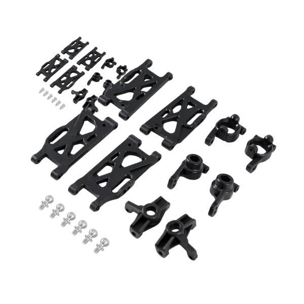 説明: [素材]: RCカーのサスペンションアームはPP製で.丈夫で耐久性があります. [機能]:アップグレードされたコンポーネントにより.高速走行時や運転時のステアリングの安定性とサスペンション性能が向上し.よりスムーズなハンドリングを実...