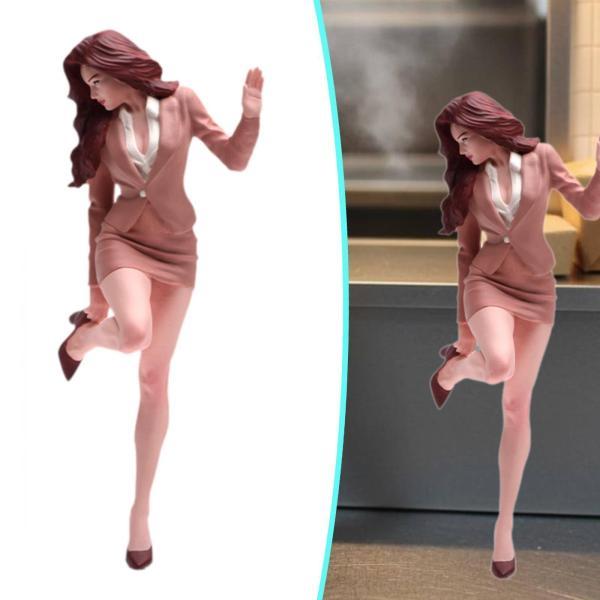 説明: [1:24スケールモデル]: 1/24スケールの女性ミニチュアフィギュアは.リアルなミニチュアシーンの作成に最適で.写真撮影やレイアウトの小道具としても使えます. [プレミアム素材]: 塗装済みのミニチュア人形は樹脂素材で作られてお...