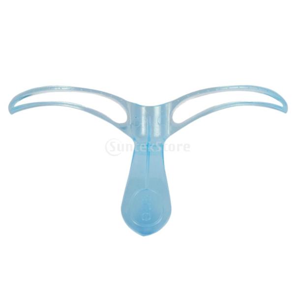 説明:DIYの眉テンプレートの整形ツール!変な眉でもう挫折しないでください。眉を形作るために、この美しさのツールを使用してください眉を対称に保ち、完璧ににトリミング。眉を整える便利で簡単な方法。 仕様:材質：プラスチック青色サイズ：約14....