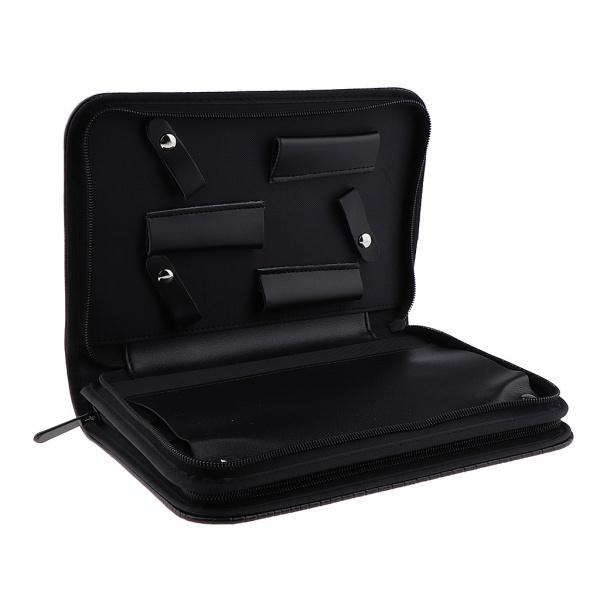 説明:シックなプリントが施された柔らかい防水人工皮革のポーチは.モダンでファッショナブルで快適なタッチのヒントを提供します.  6本のはさみと5本の櫛.クリップ.および他の美容ツールを保持することができます. 軽量で.コンパクトで.耐久性が...