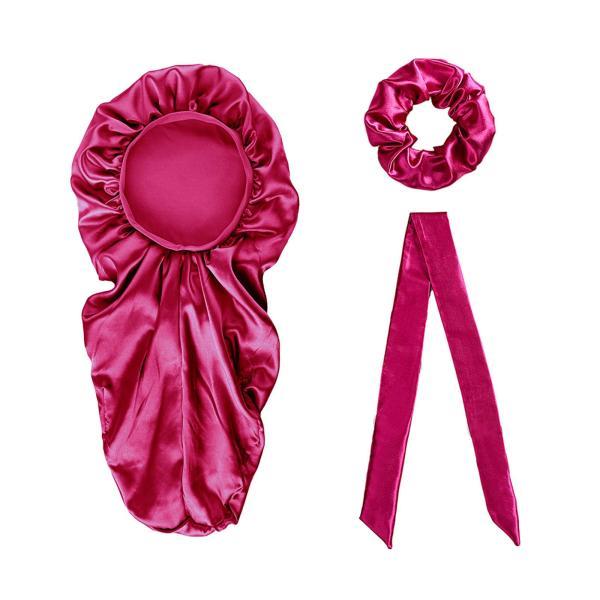 説明:ロングヘアサテンボンネット:絹のようなサテンボンネットは.髪と枕の間の摩擦を効果的に減らし.縮毛.もつれ.乾燥を防ぎ.髪を効果的に保護します.素材:スリープキャップは高品質のサテン生地でできており.柔らかく通気性があり.触り心地が良く...