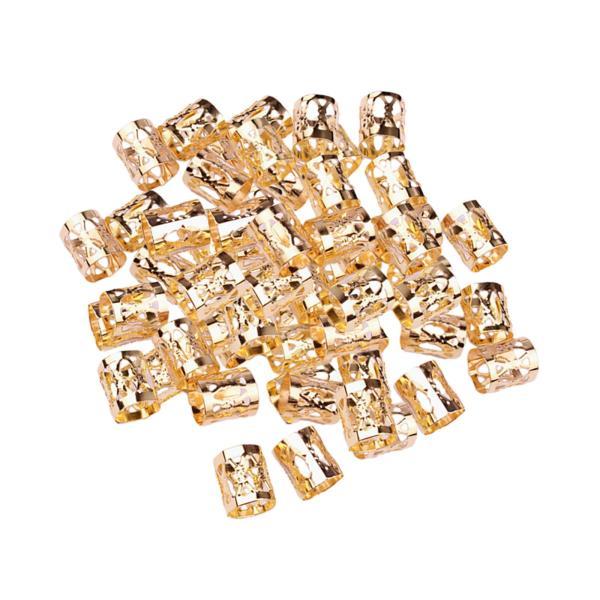 説明:[パッケージ内容]: ドレッドヘアビーズ100個.ゴールドカラー.毎日のニーズを満たすのに十分な量.[ファッションデザイン]: ヘア三つ編みリングを開くと.調節可能で柔軟性があり.使いやすいです.中空のパターン.ファッショナブルでステ...