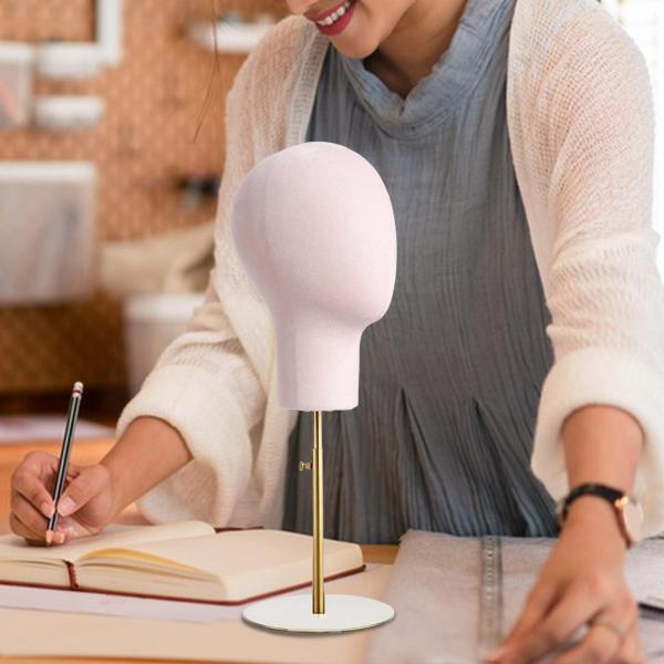 説明:[素材]:このマネキンヘッドモデルは金属と布素材でできており.表面は滑らかで.軽量で丈夫で.持ち運びが簡単で.掃除が簡単です.[自立式]:ウィッグヘッドは安定した金属ベースでスタンドし.机の上に安定して置くことができ.より良いディスプ...