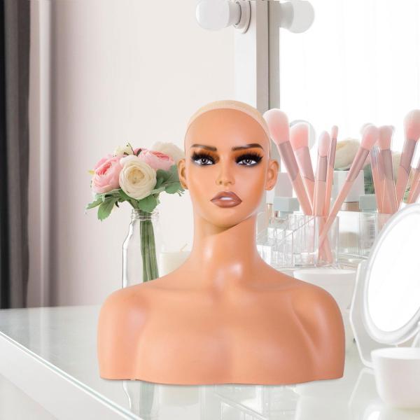 説明:[素材]ショルダー女性マネキンヘッドはPVC素材でできており.軽量で耐久性があり.底部は滑りにくく.お手入れが簡単です.[特徴]かつらディスプレイスタンドの頭囲は53cm/20.87インチ.幅36cm/14.17インチ.高さ42cm/...