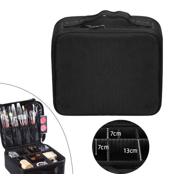 説明:[大容量]: この化粧品収納バッグは.さまざまなメイク道具やメイクブラシを収納できる大容量設計で.外出時の持ち運びに便利です. [実用的]: 化粧品収納バッグは.化粧品や洗面用品などを収納するのに使用できます.仕切りは自由に分解して調...