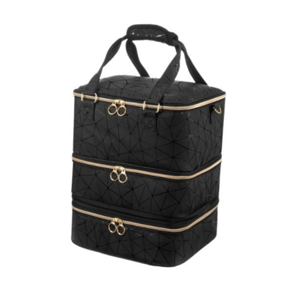 説明:[3層ネイルポリッシュオーガナイザー]: 3層ネイルポリッシュオーガナイザーケースは.ネイルポリッシュとネイルツールをきちんと整理します. [素材]: マニキュア収納バッグはPUレザー素材で作られており.滑らかなダブルジッパーと補強ス...