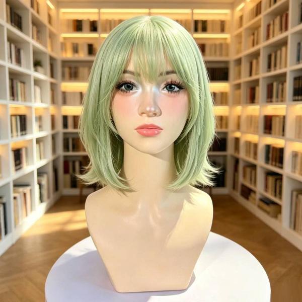 説明: [素材]: 高品質のPVCで作られたこのマネキンヘッドは.軽量で持ち運びやすく.丈夫で長期間使用できます. [安定性]: 首がしっかりしていて底面が平らなデザインなので.ウィッグをつけた女性用マネキンはカウンターや棚に安定して置くこ...
