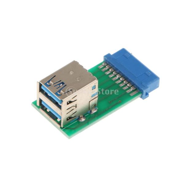 説明:2ポートUSB 3.0 Aメスから20ピンアダプタ超高速データ最大5 Gbpsの転送USB3.0.USB2.0およびUSB1.1デバイスと互換性のある2つの外部USB3.0超高速インタフェースの拡張.PCI-Express仕様バージョ...