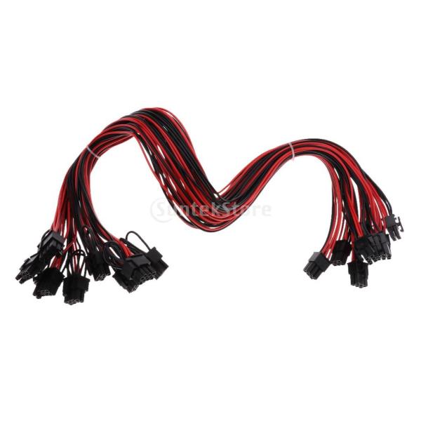 説明: 6pinから(6 + 2)ピングラフィックスビデオカードケーブルです. グラフィックスカードとCPUを接続するのに使用できます. また.グラフィックスビデオカードに電力を供給することもできます.  6 + 2ピンメスコネクタは最大の...